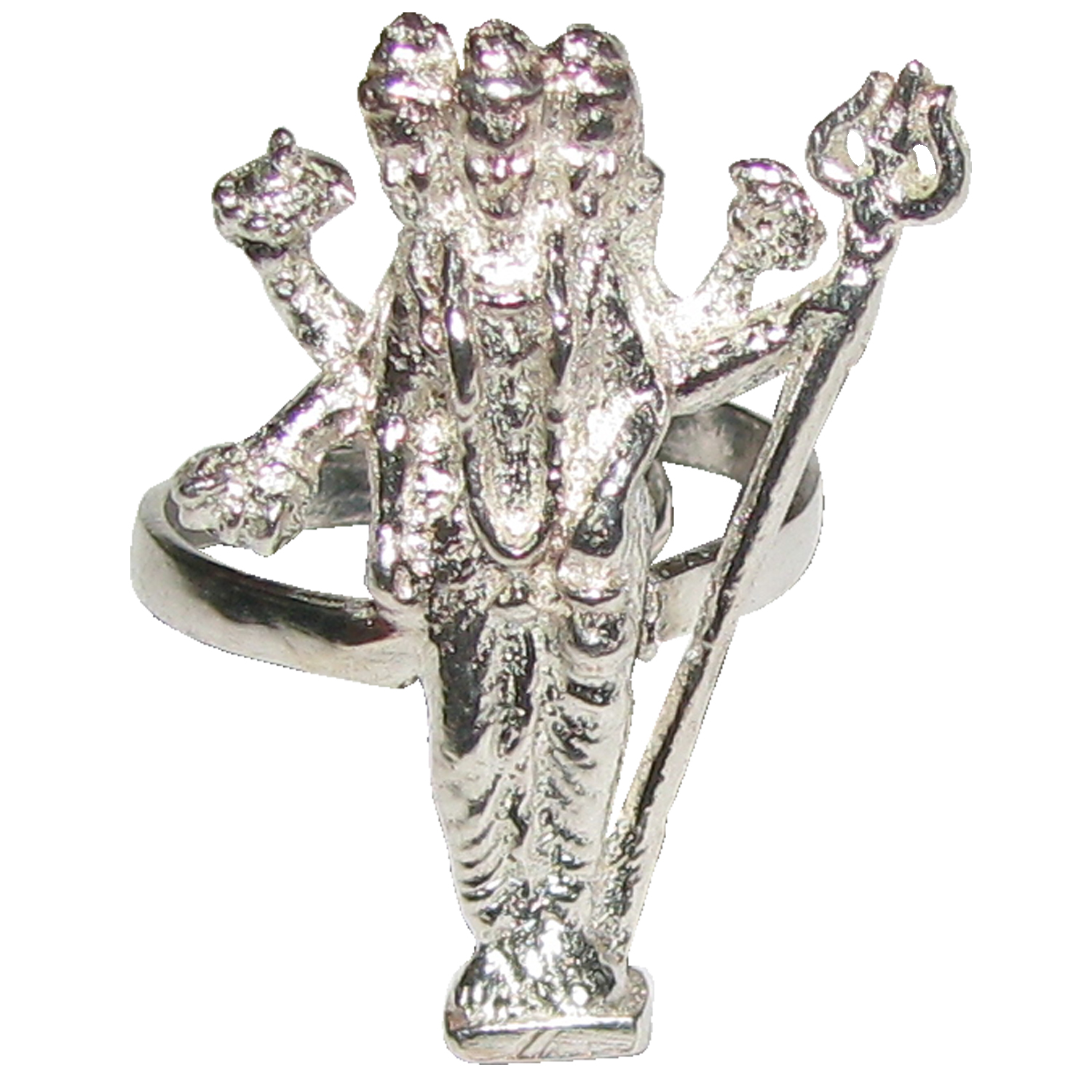 Guru Datta Ring in Silver - S867887 - Season Bazaar