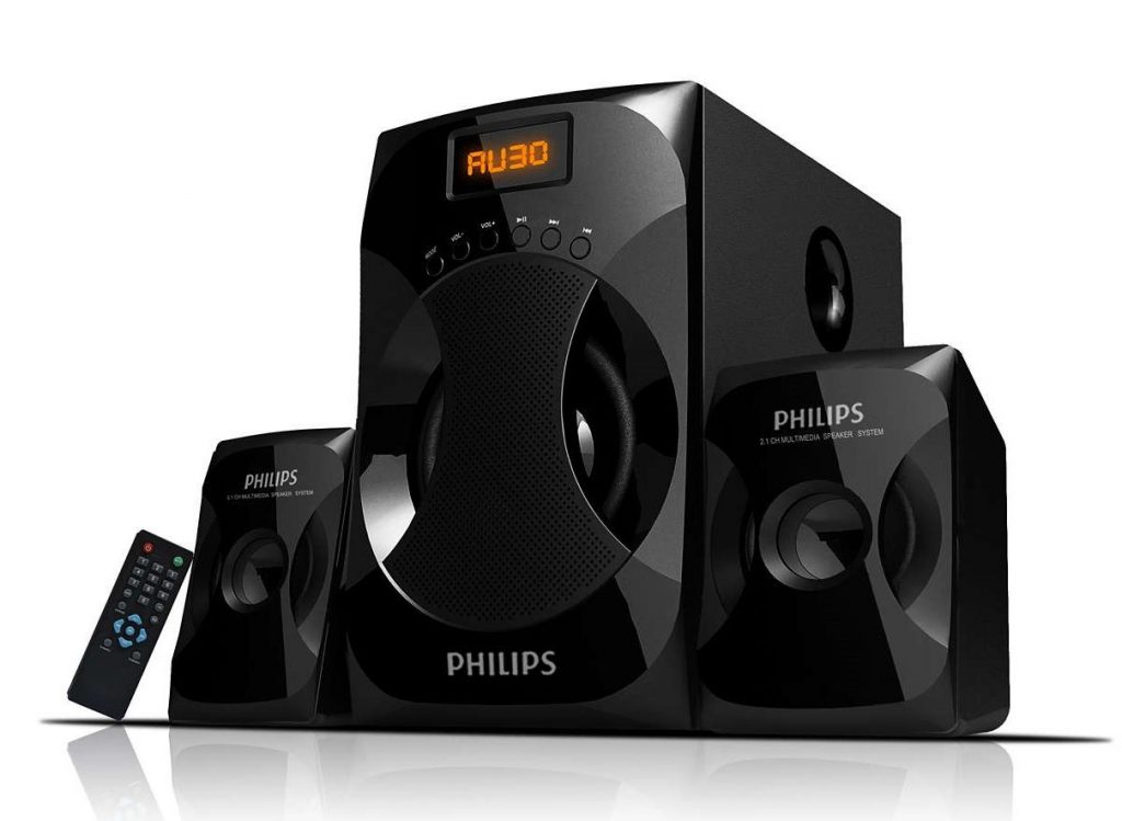 Philips 2.1 Multimedia Speaker System Explode MMS4040F/94 (Black, 2.1 ...