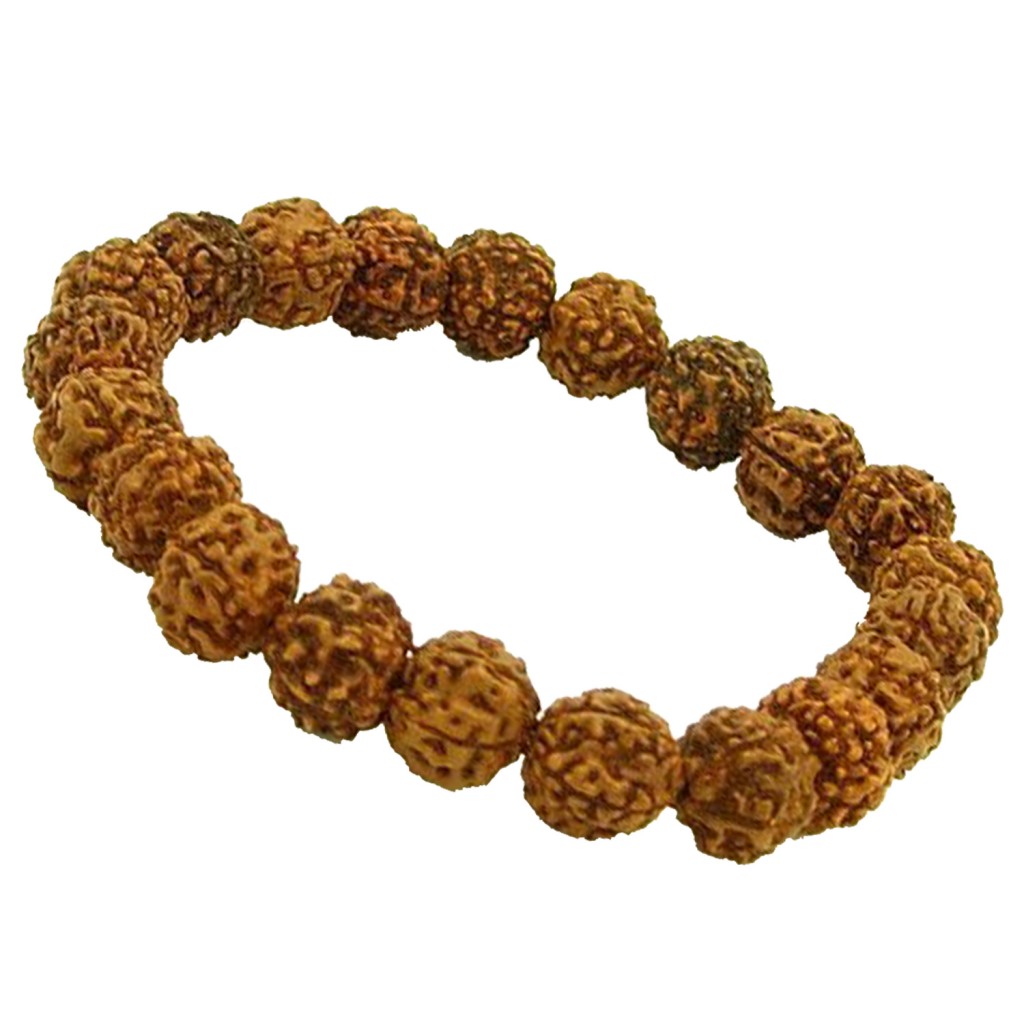 Pancha Mukhi (5 Face) Rudraksha 100% Real Adjustable Bracelet 21 Beads ...