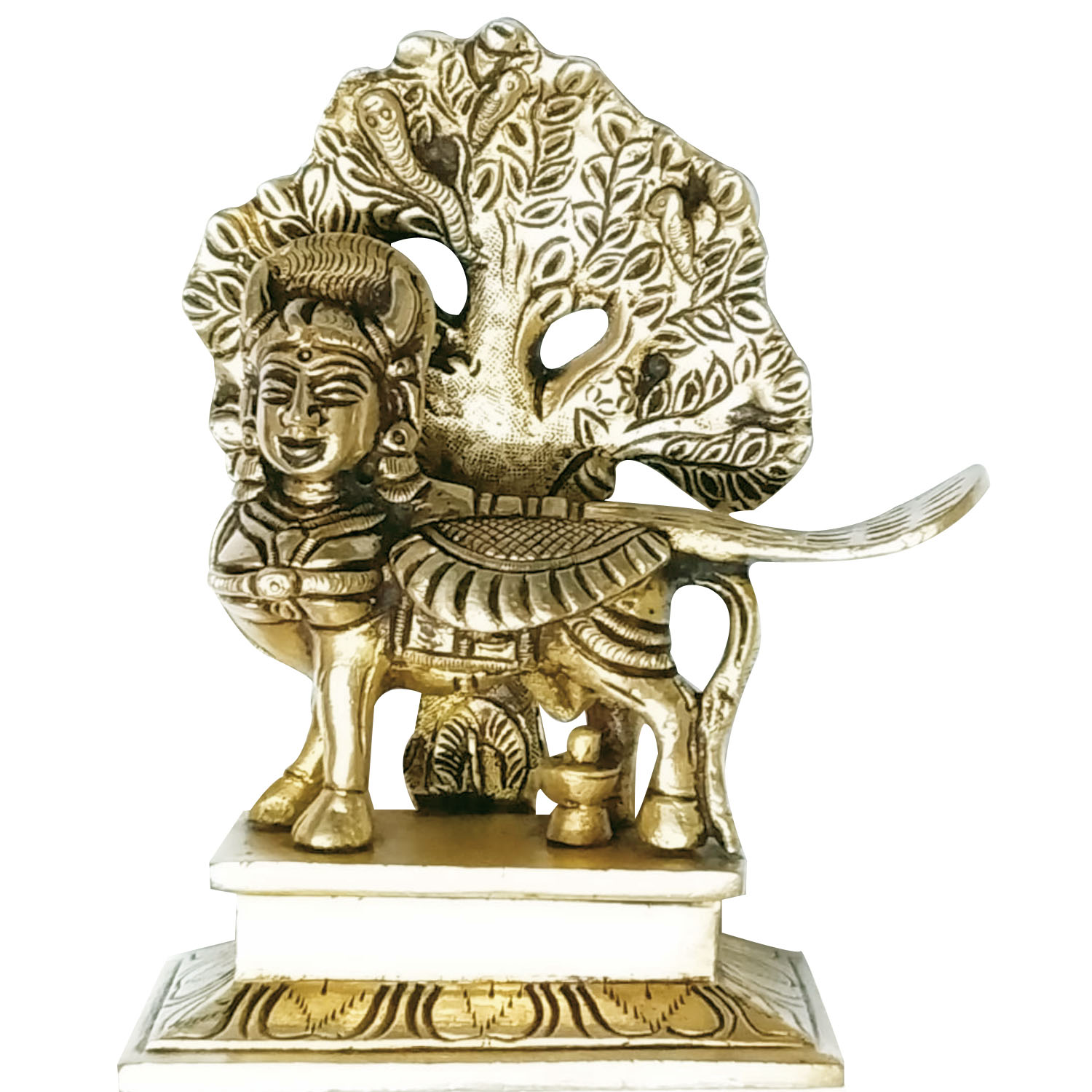 Aadhyathmik Wish Fulfilling Kalpavriksh Tree with Surabhi Kamadhenu ...