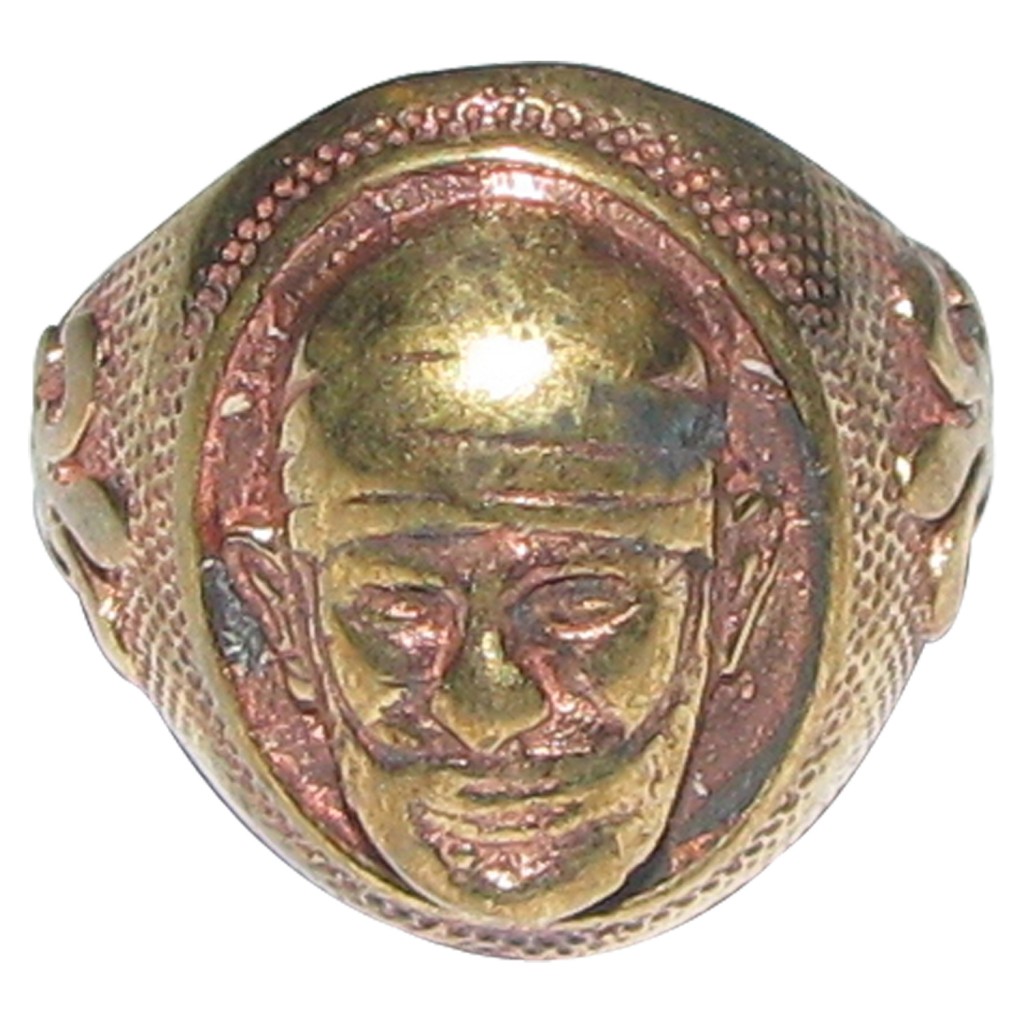 Aadhyathmik Aimpon Panchalogam Shirdi Sai Baba's Face Ring Panchaloha ...